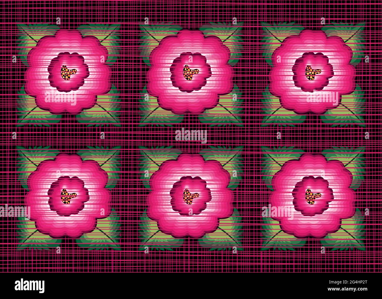 Mexican floral embroidery border seamless pattern, colorful frame ...