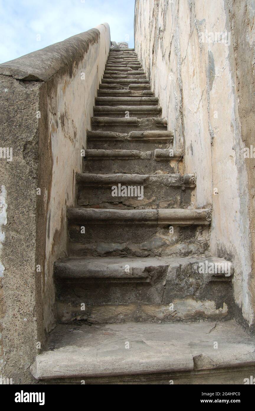 stairs in san juan de ulua veracruz mexico Stock Photo - Alamy
