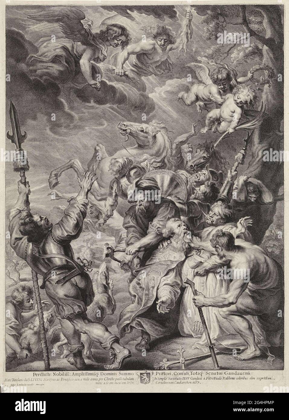 . The Holy Livinus is attacked by Gentiles who pulled him out of his ...