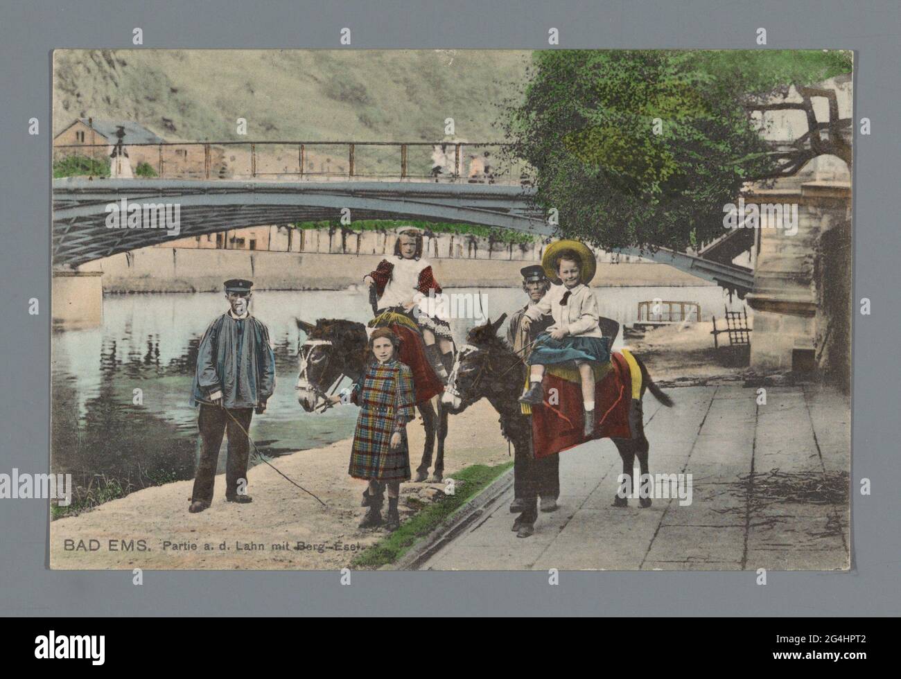 Bad Ems. Partie A.D. Lahn with mountain donkey Stock Photo - Alamy