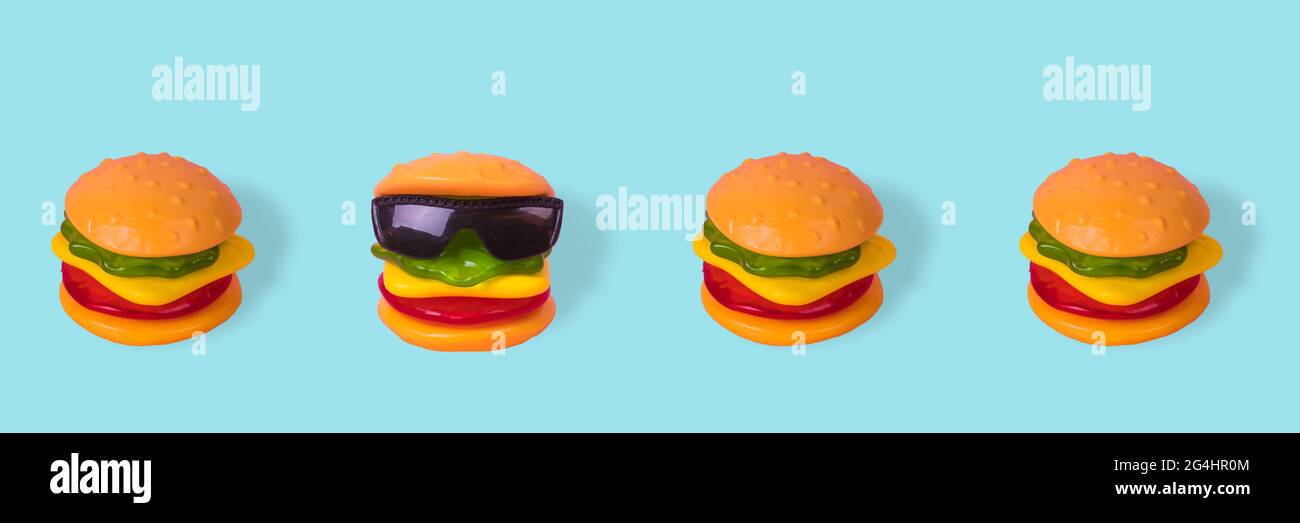 Row Of Burgers High Resolution Stock Photography and Images - Alamy