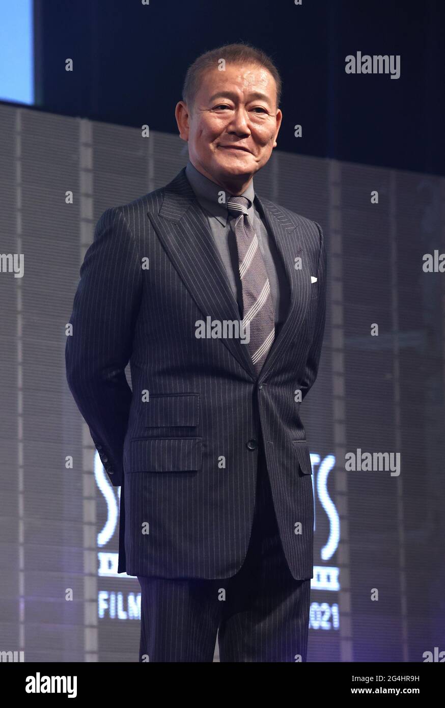 Tokyo, Japan. 21st June, 2021. Japanese actor Jun Kunimura attends the awarding ceremony of the ...