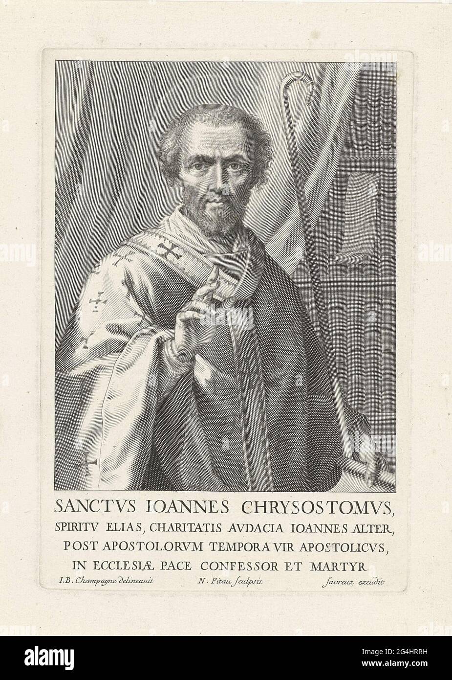 . Portrait of the Saint John chrysostomus, preacher and church teacher ...