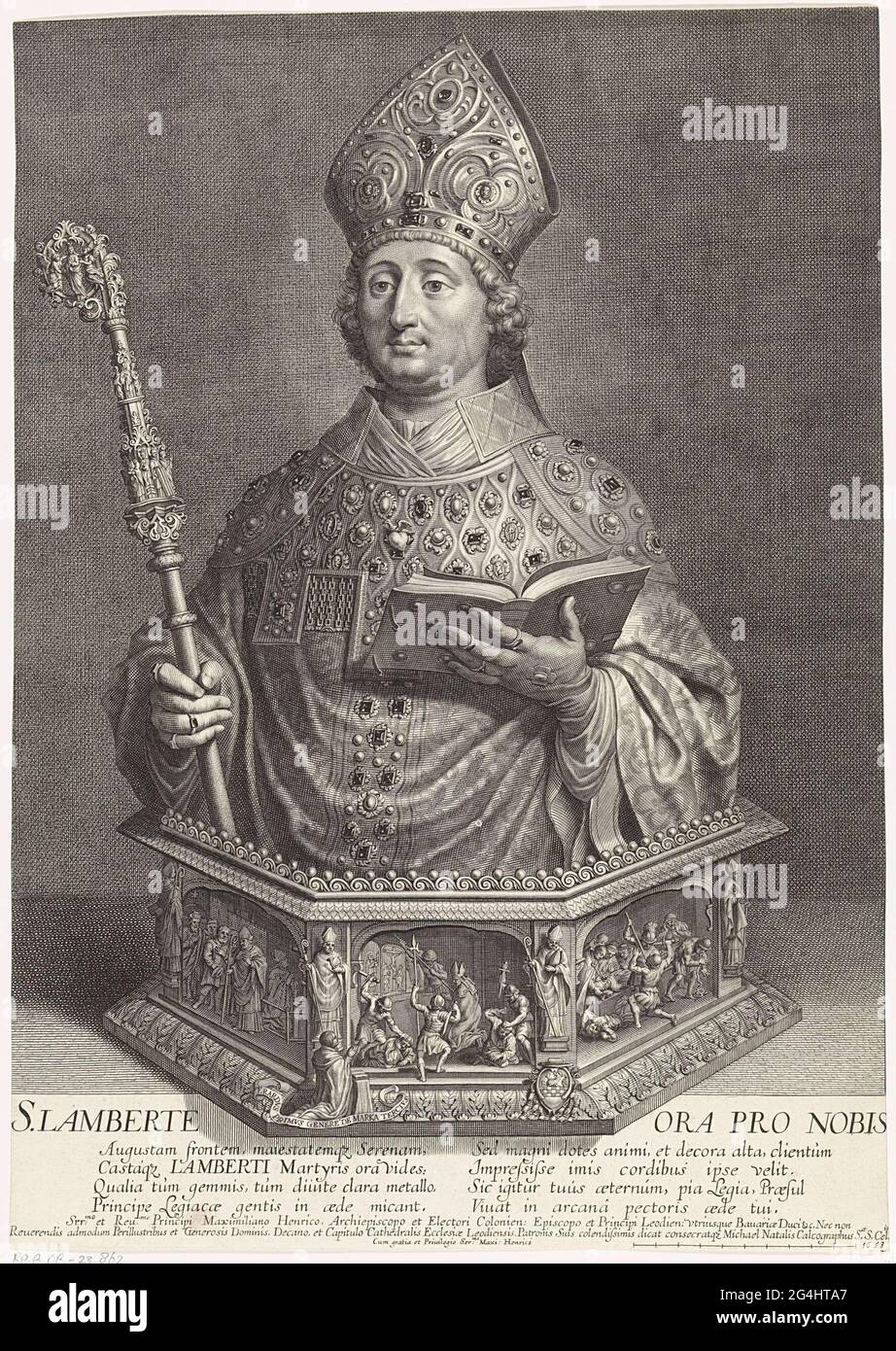 . The relierce of the Holy Lambert of Maastricht in Liège inlaid with ...