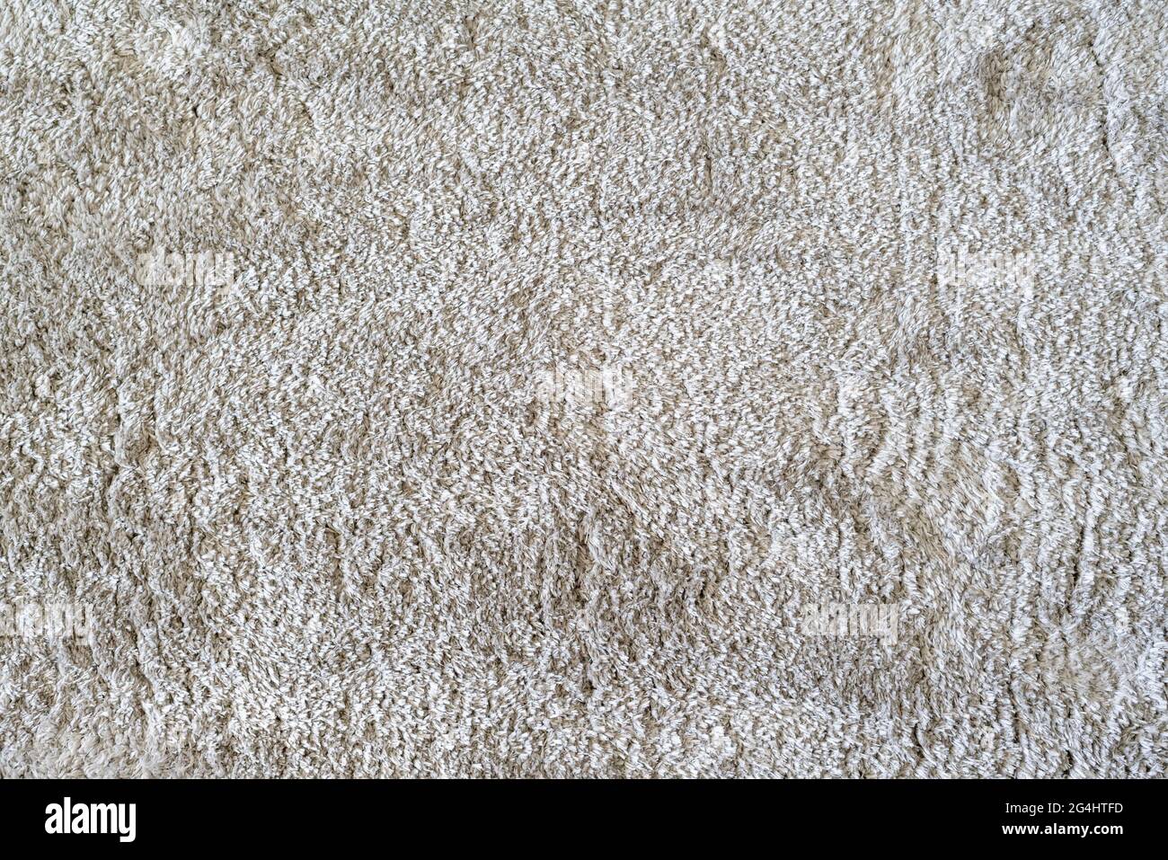 clean white color carpet on the floor at home in living room, textile ...