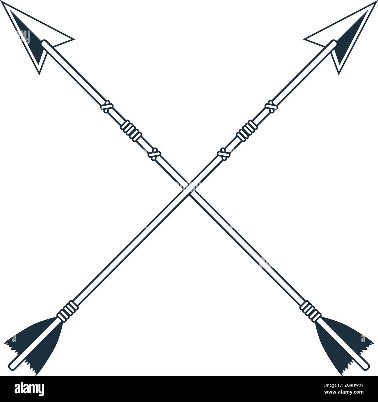 arrows crossed symbol Stock Vector Image & Art - Alamy