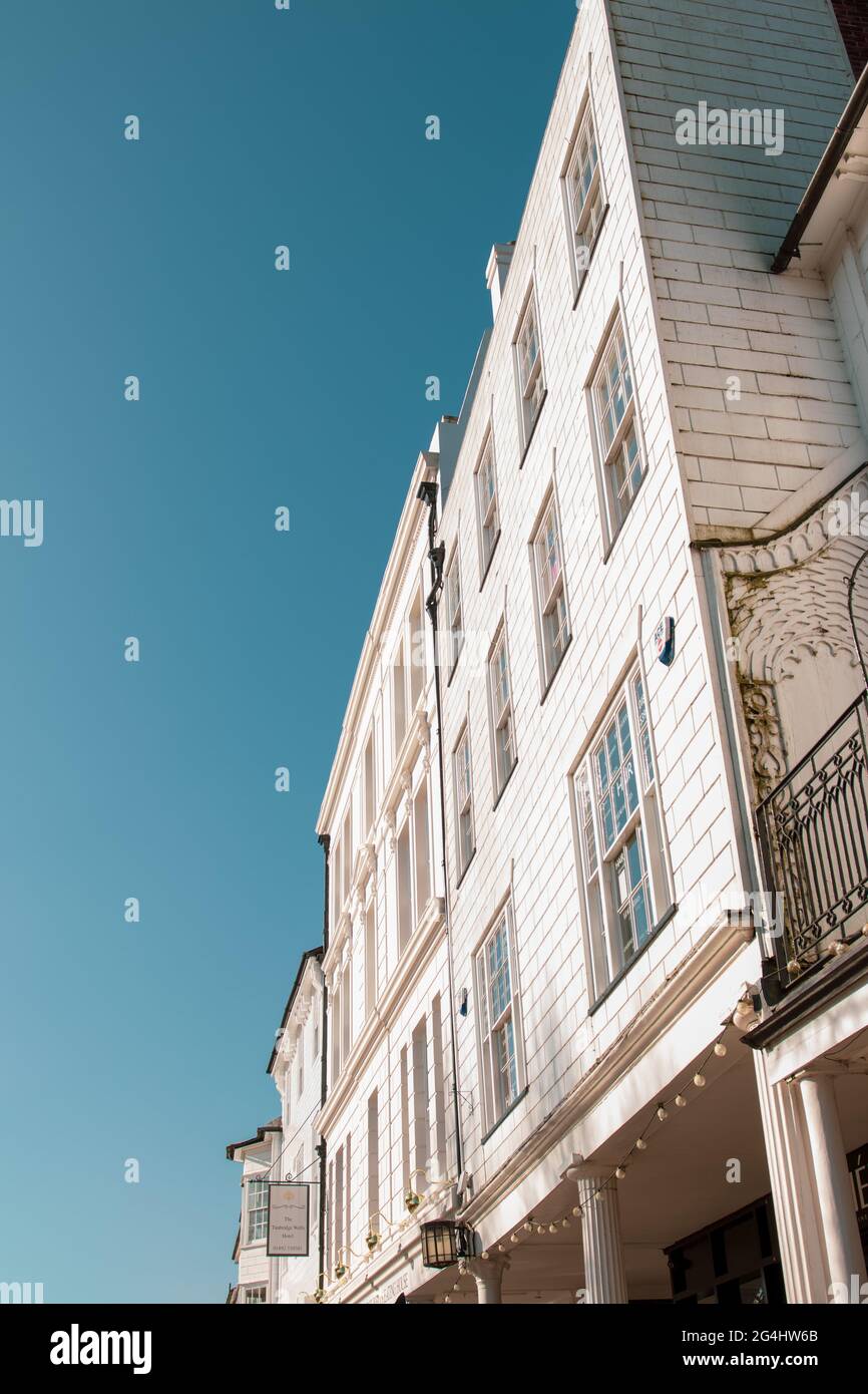 Row of shops beneath hi-res stock photography and images - Alamy