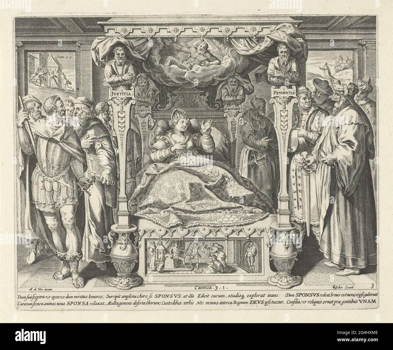 . Christ's bride (the church) in a bed with a canopy. The canopy is ...