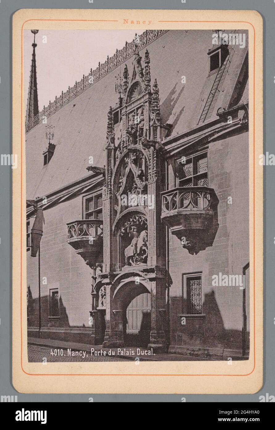 Portal of the Palais Ducal in Nancy; Porte du palais ducal; Nancy Stock ...