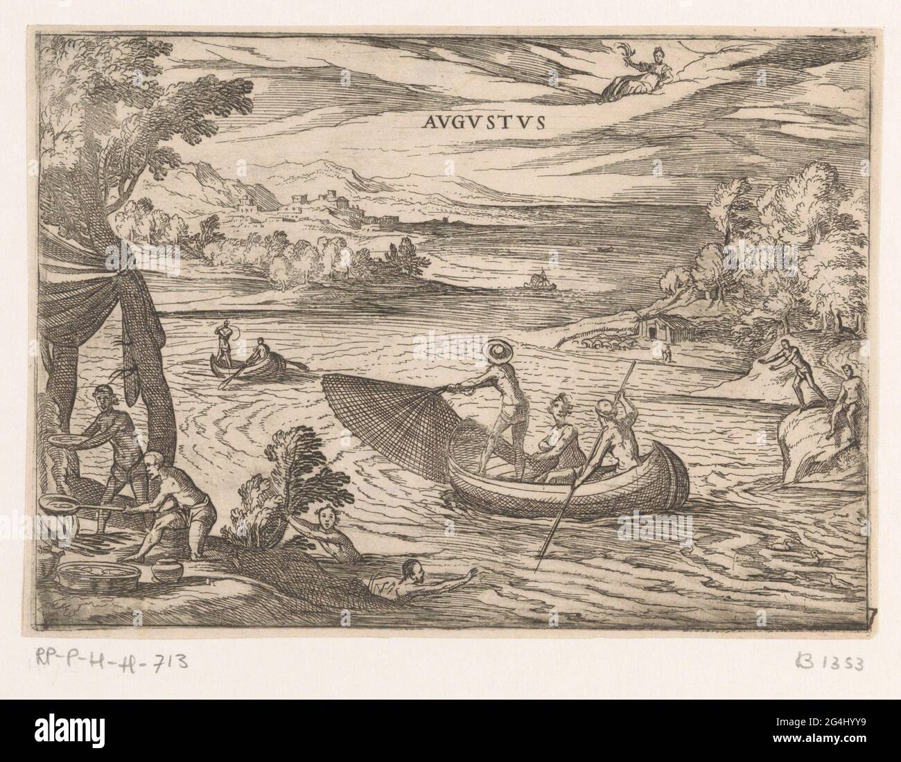 August: swimming and fishing (virgin); August; The twelve months (part ...