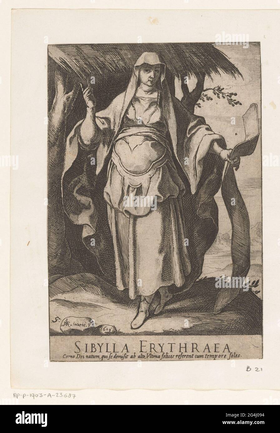 Sibille from Erythrae; Sibylla erythraea; Ten sibilles; Sibillaru decem ...