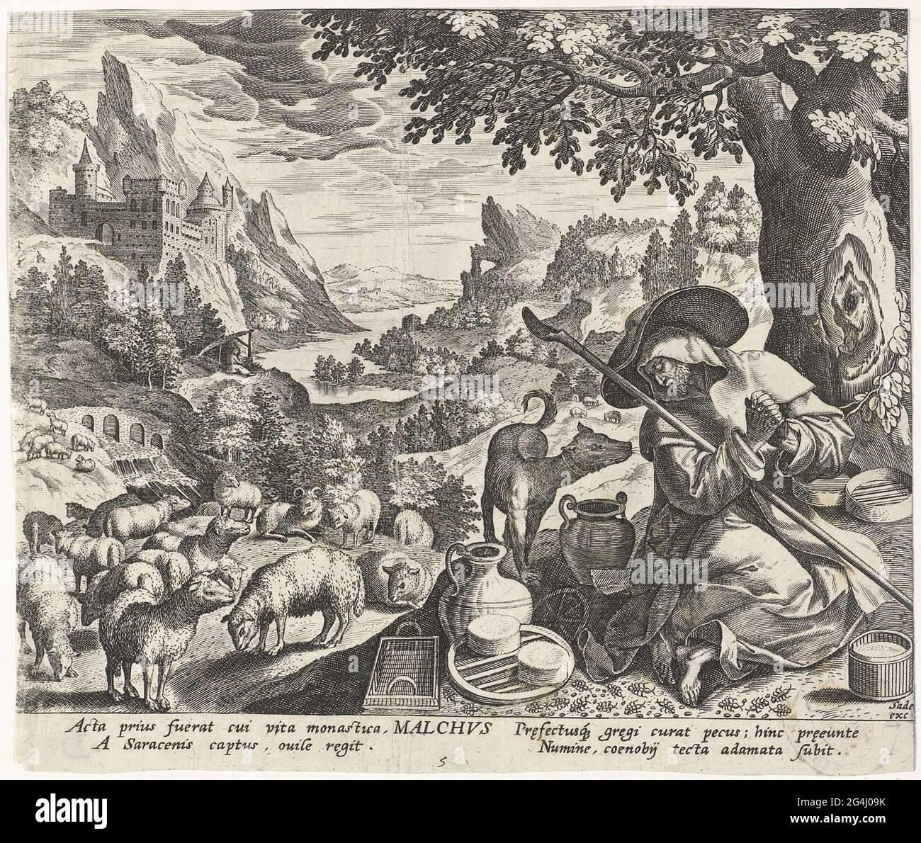 . The H. Malchus of Chalcis. He prays while he hats sheep. In the ...