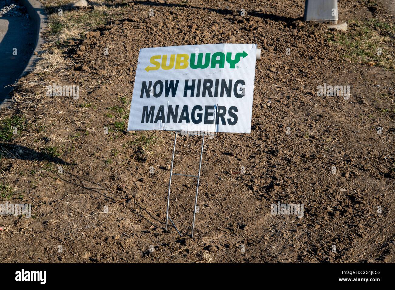 Subway restaurant sign hi-res stock photography and images - Alamy