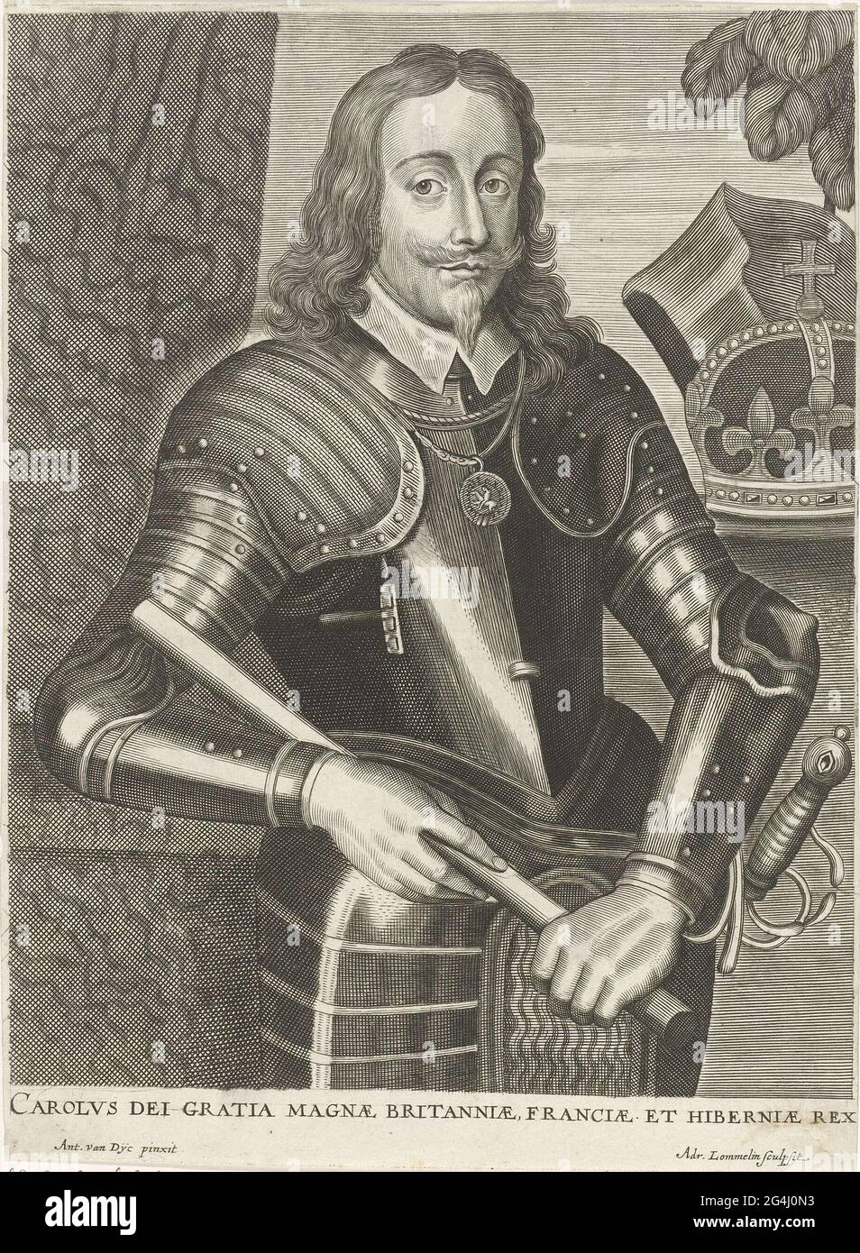 . Portrait of Charles I, king of England, Scotland and Ireland Stock ...