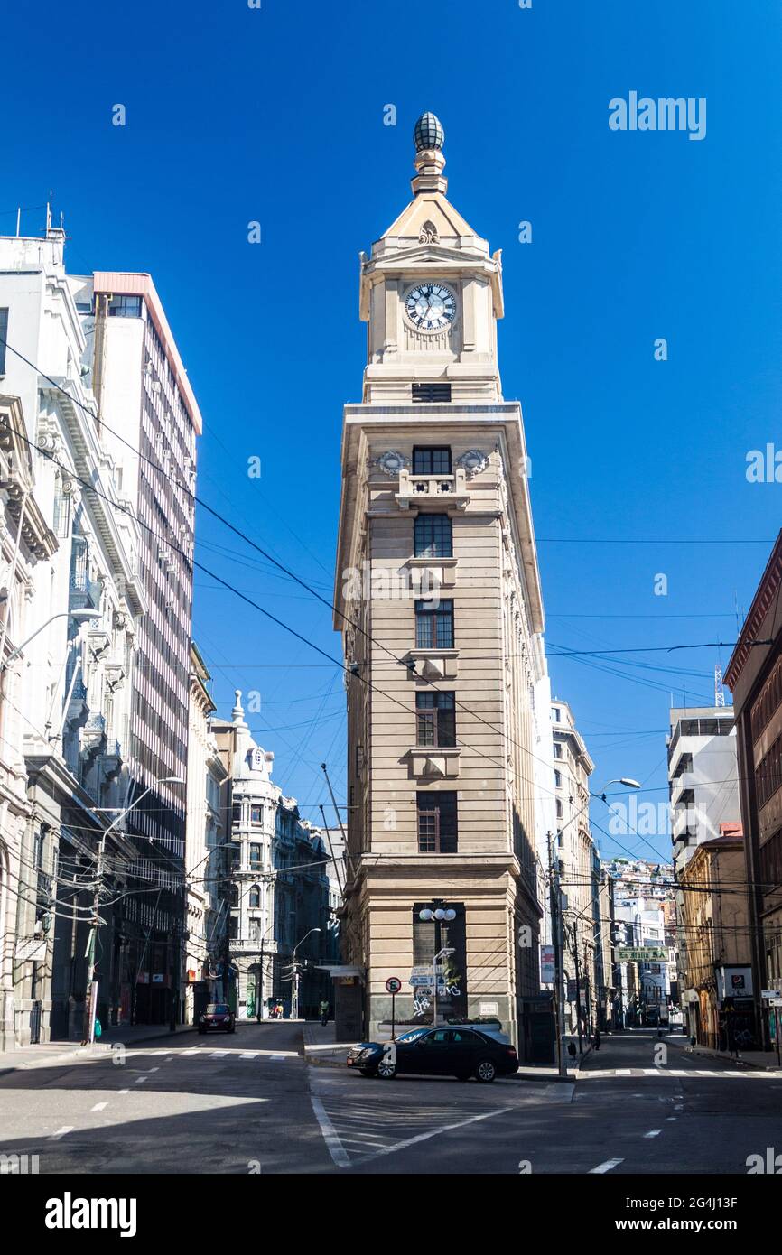 VALPARAISO, CHILE - MARCH 29, 2015: Clock Tower Reloj Turri in ...