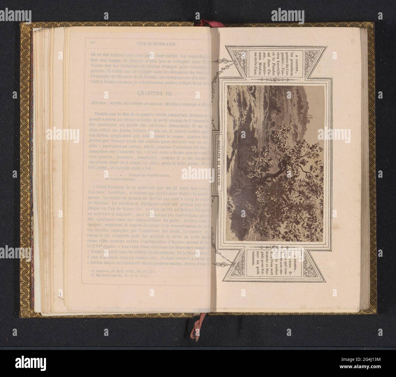 Photo production of a drawing, representing a landscape near Oratino ...