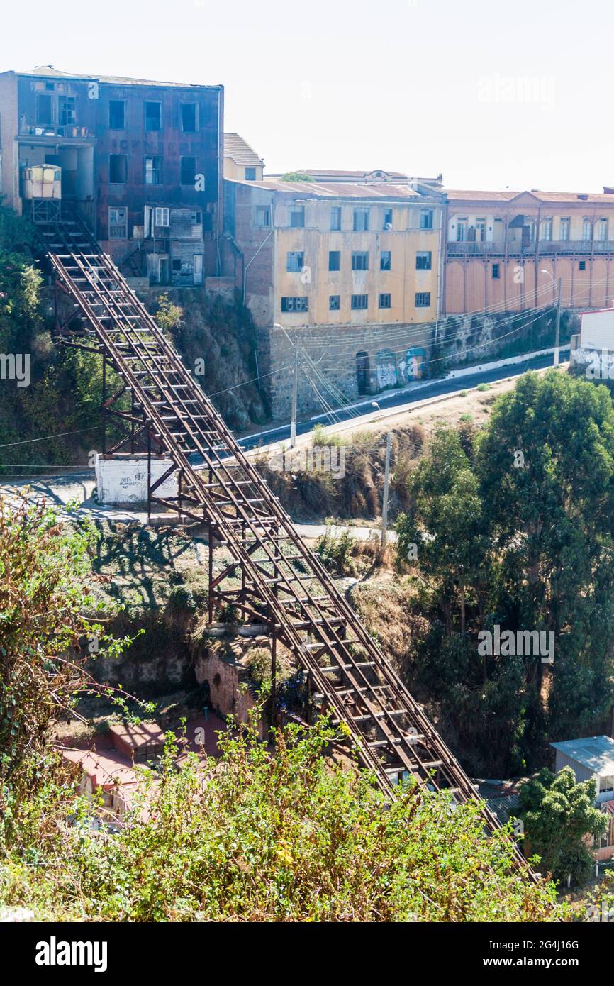 Valparaiso funicular hi-res stock photography and images - Alamy