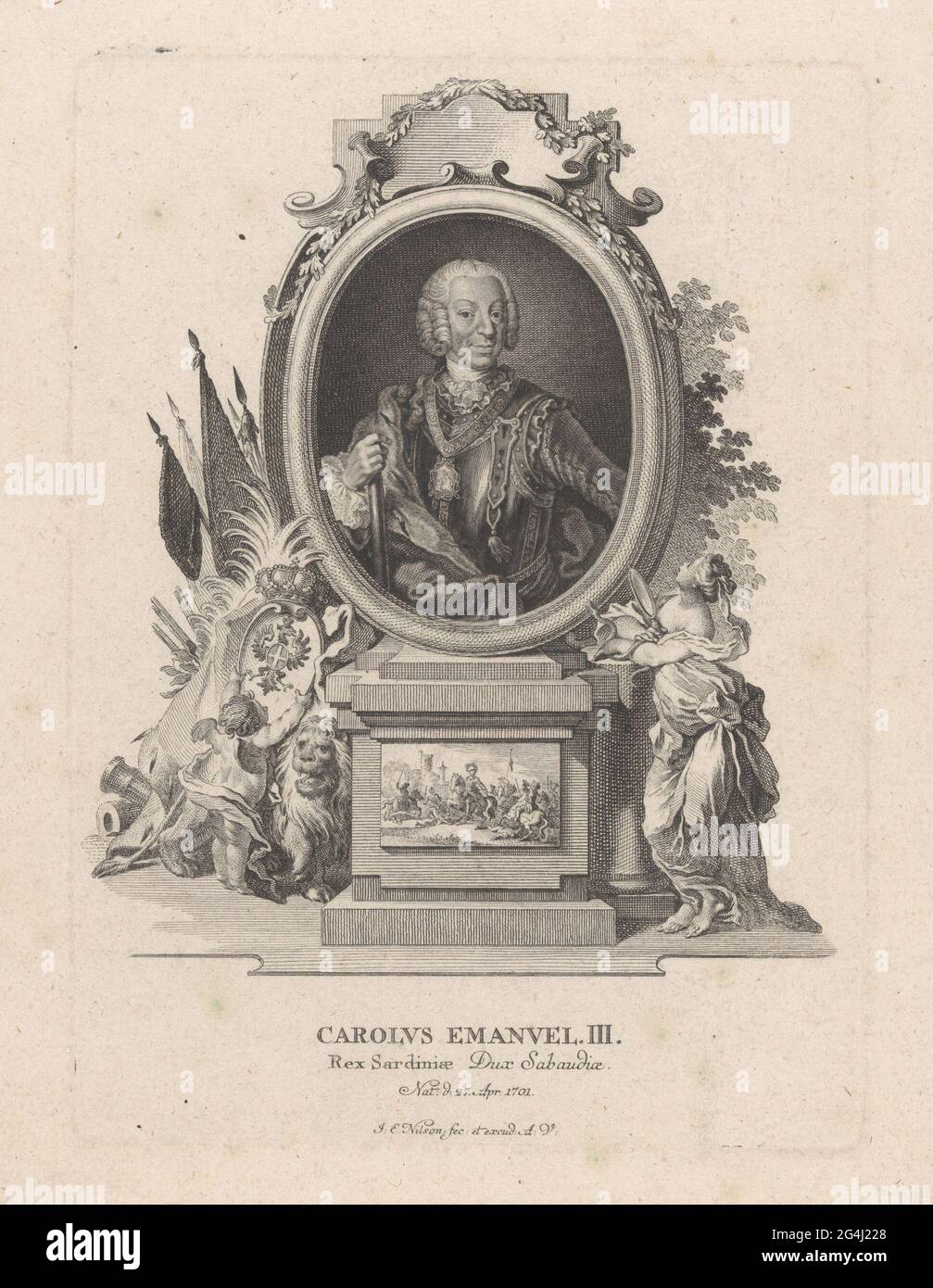 Portrait of Karel Emanuel III. Portrait of Karel Emanuel III, king of ...