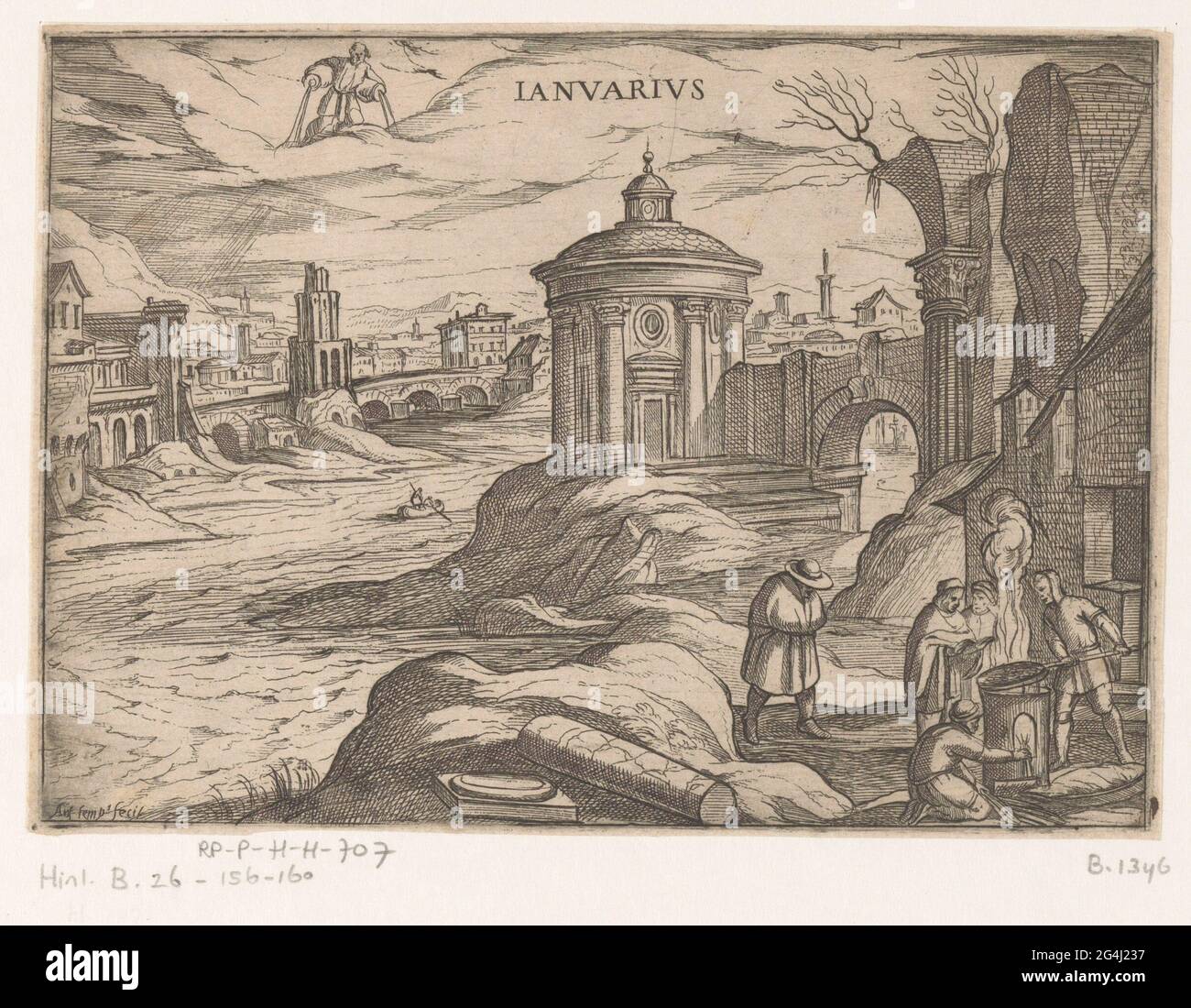 January: VissCène (Waterman); Ianuarius; The twelve months (part 2 ...