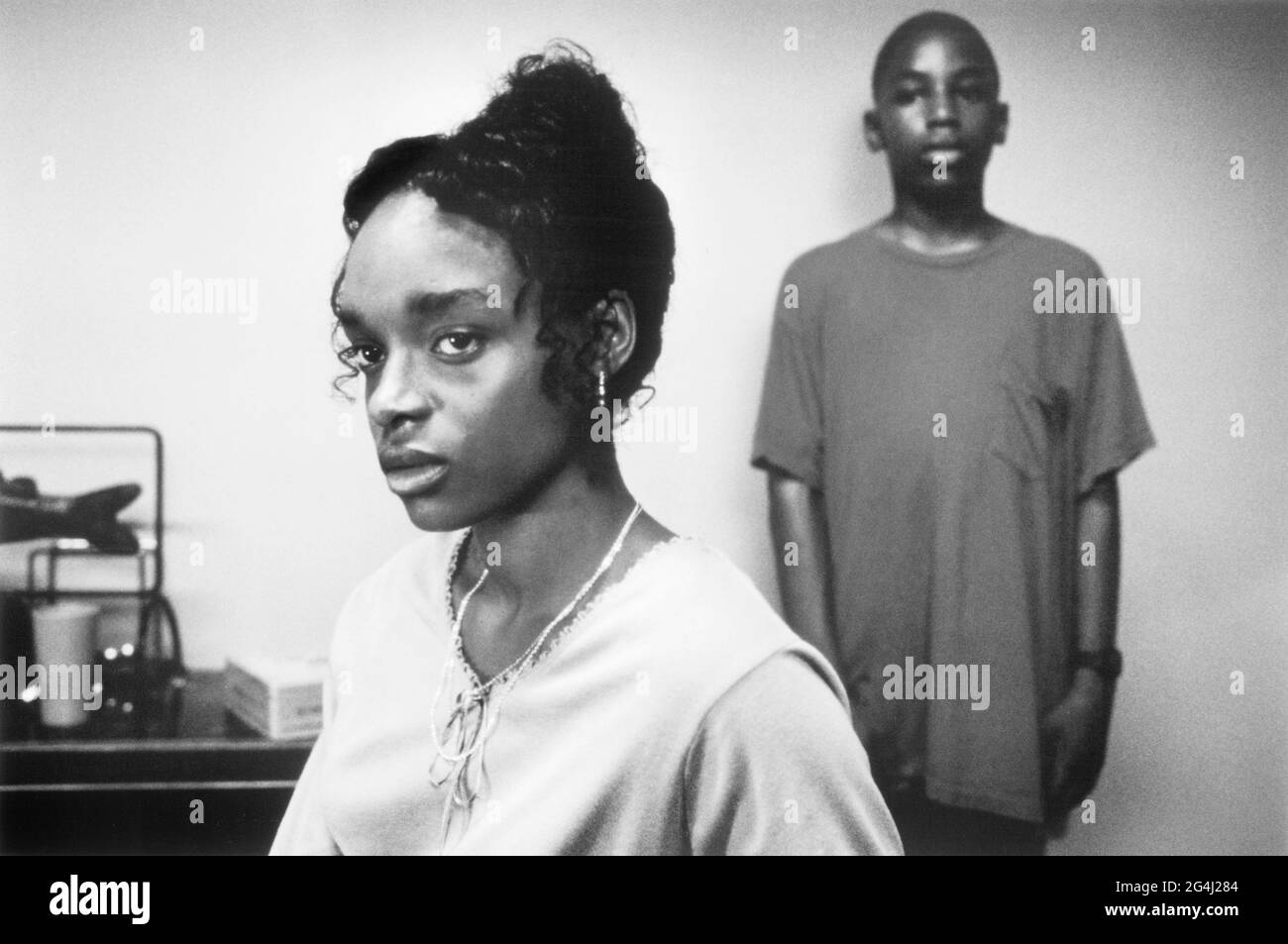 N'Bushe Wright (left) and Sean Nelson (right), on-set of the Film ...