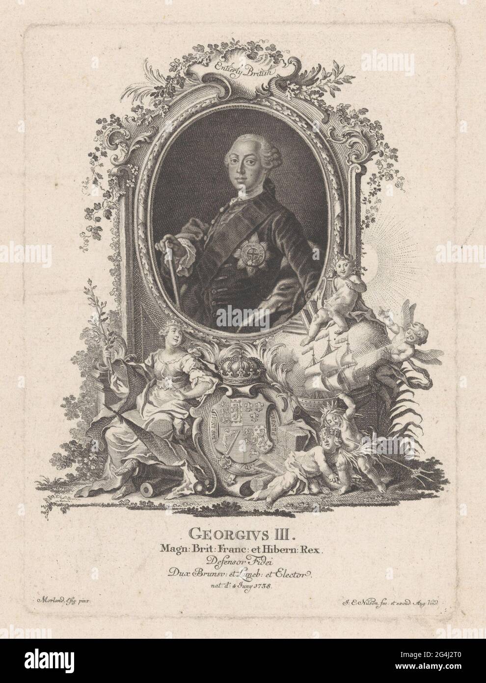 Portrait of George III. Portrait of George III, king of Great Britain ...