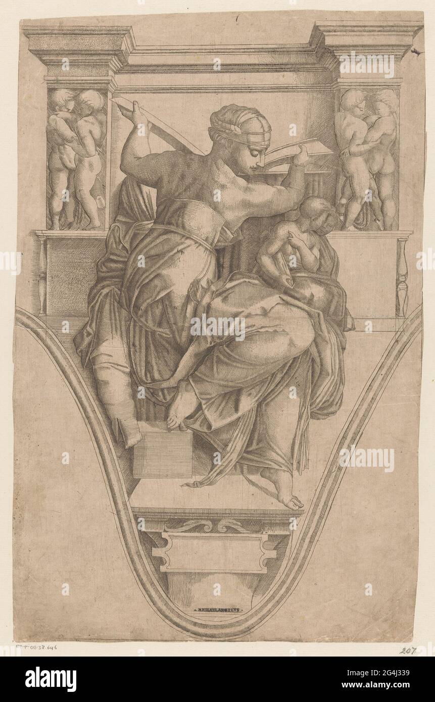 Libyan Sibille. The Libyan Sibille, seated and turned to the right ...