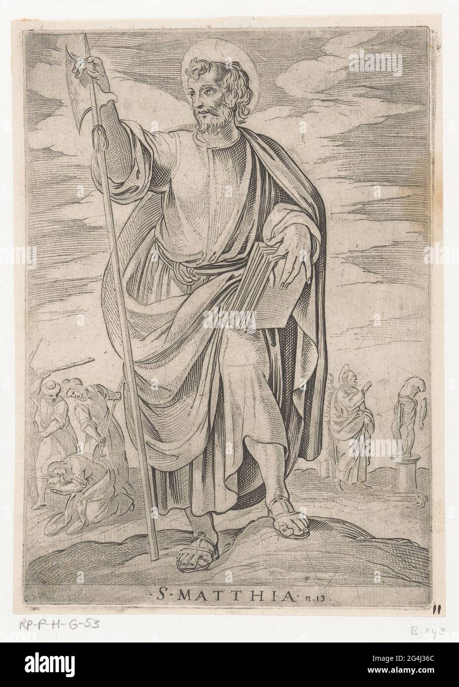 The Holy Mattias; S. Matthia; Christ, Mary and the Apostles. The Holy ...