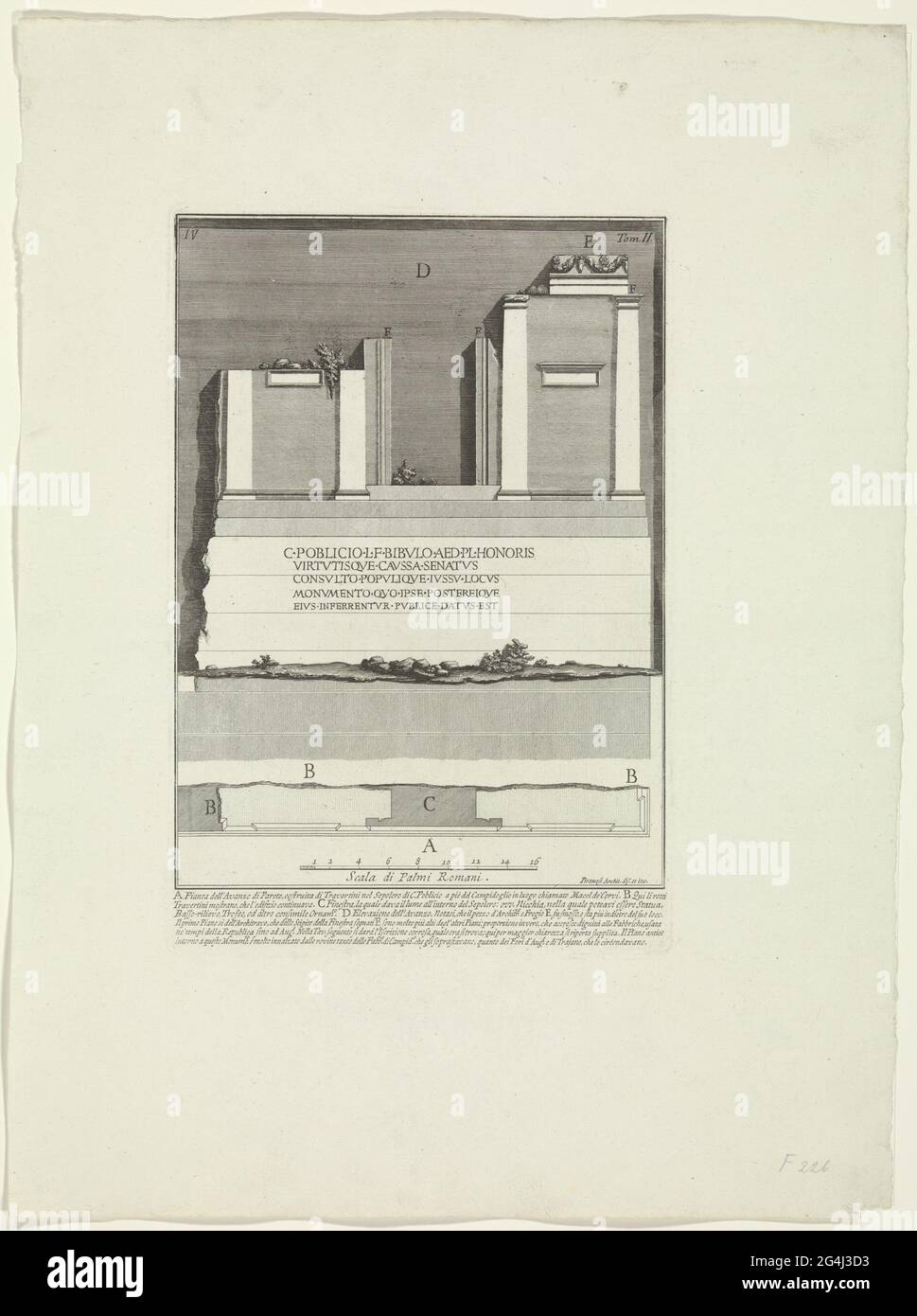 Remnants of the graftombe of C. Publicius Bibulus in Rome ...