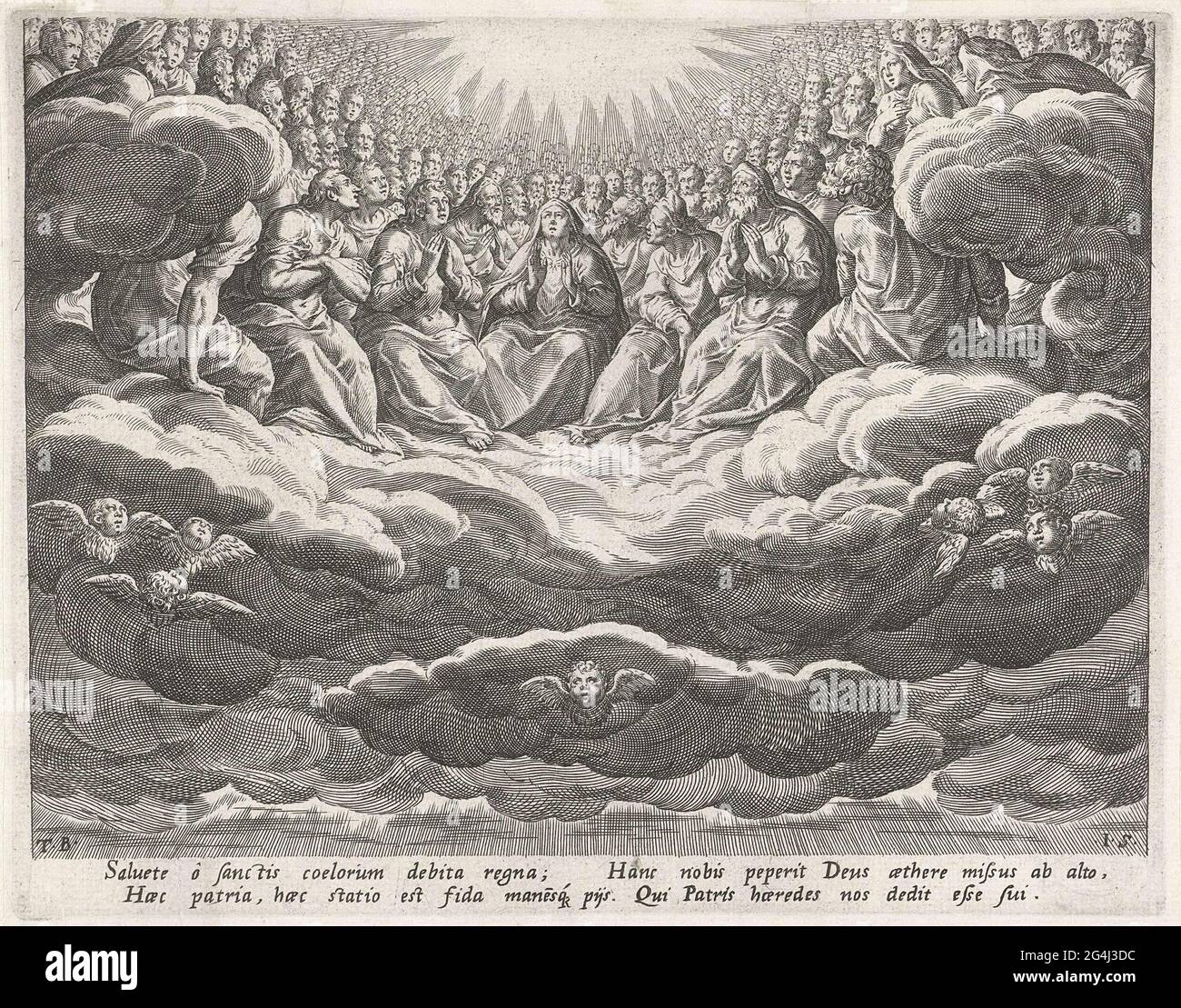 . Symbolic representation of God the Father and Christ in the form of a ...