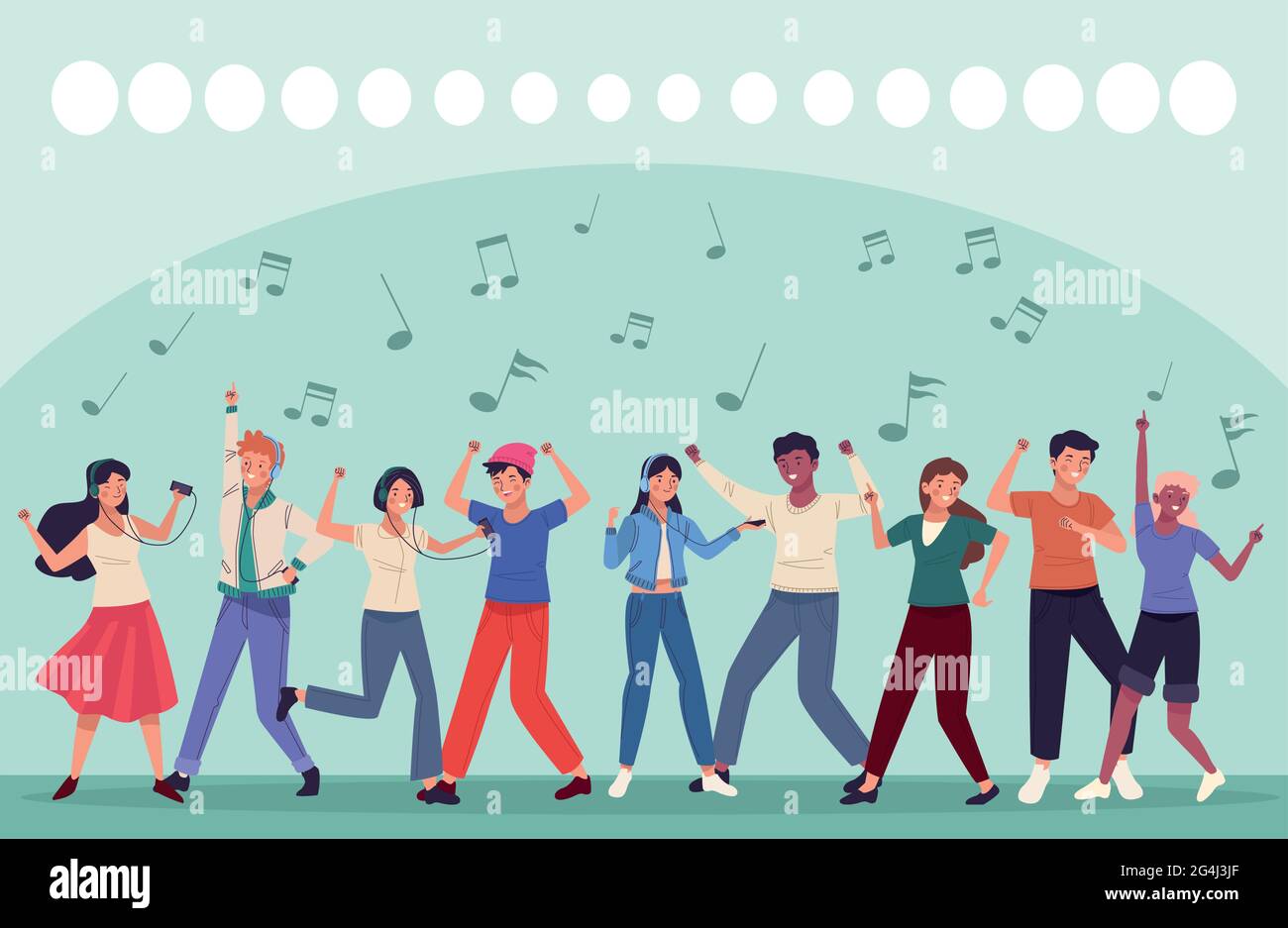 Persons dance Stock Vector Images - Alamy