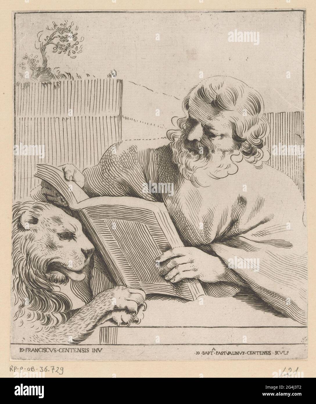 Marcus the evangelist; Four evangelists. The evangelist Marcus with the ...