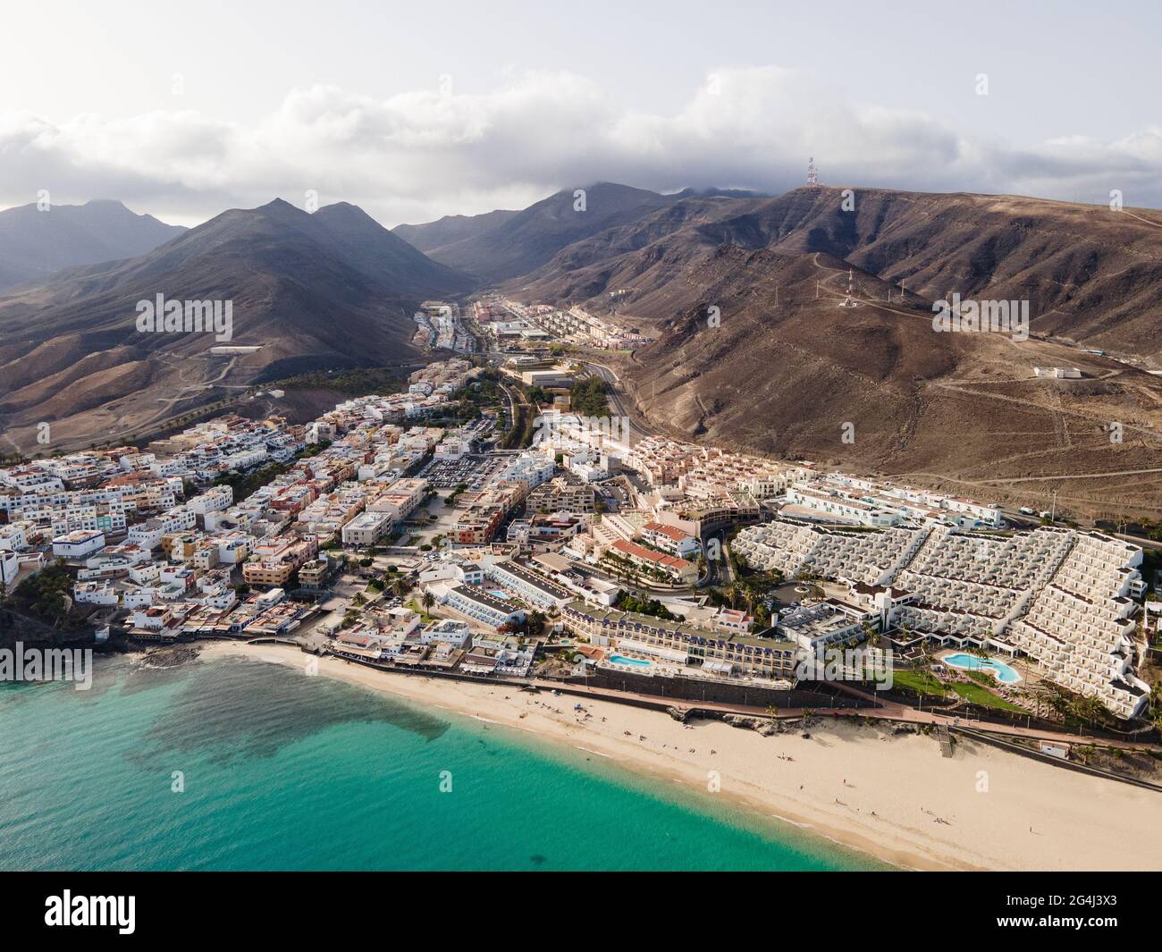 Morro Jable town aerial view, Fuerteventura Stock Photo - Alamy