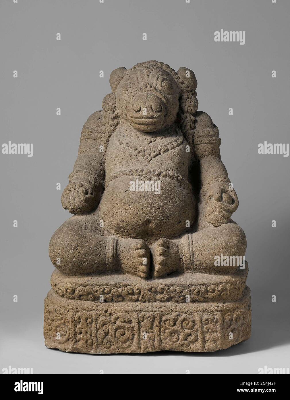 . Sitting Nandin, crossing between a Nandin and a Ganesha, perhaps a ...