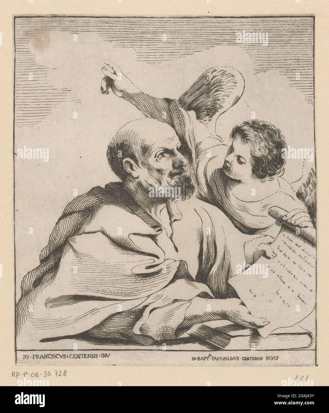 Matthew the evangelist; Four evangelists. The Evangelist Matthew with ...