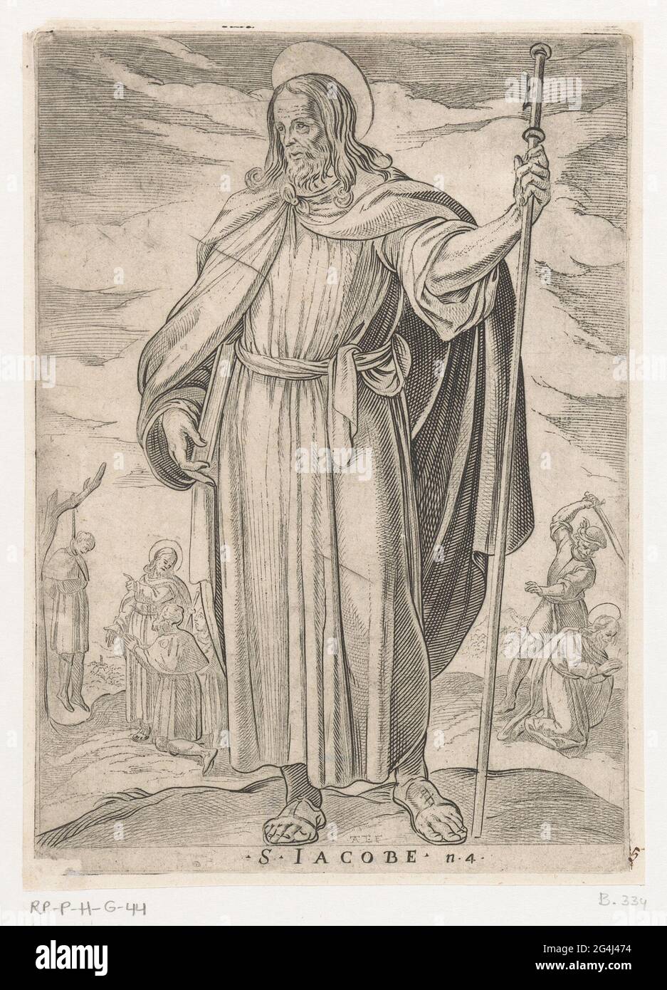 The Holy James the Multiple; S. Iacobe; Christ, Mary and the Apostles ...