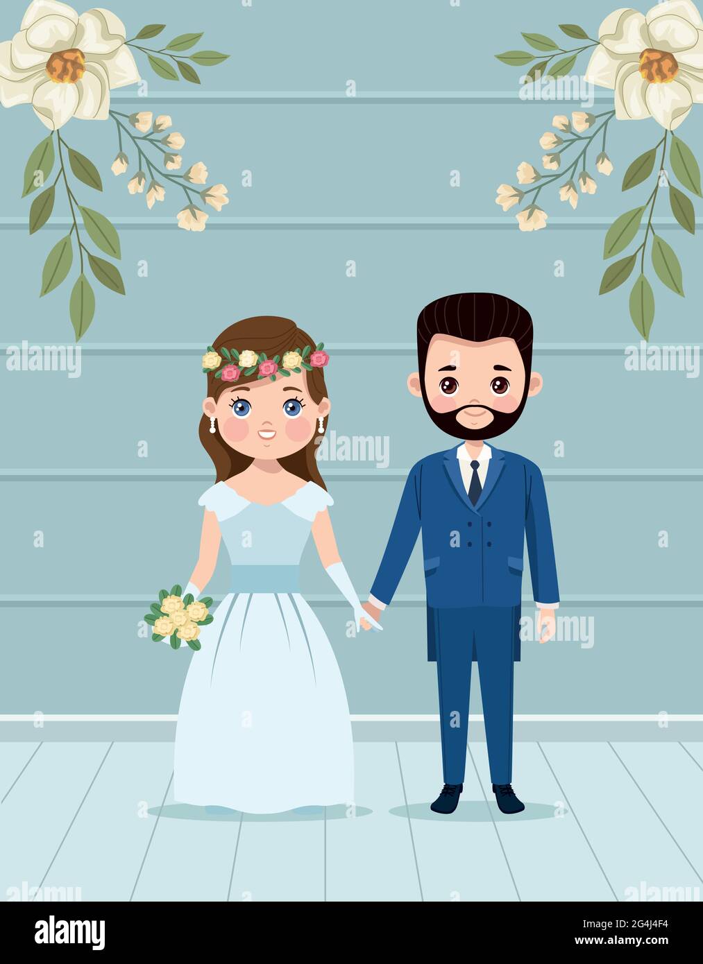 Marriage characters Stock Vector Images - Alamy