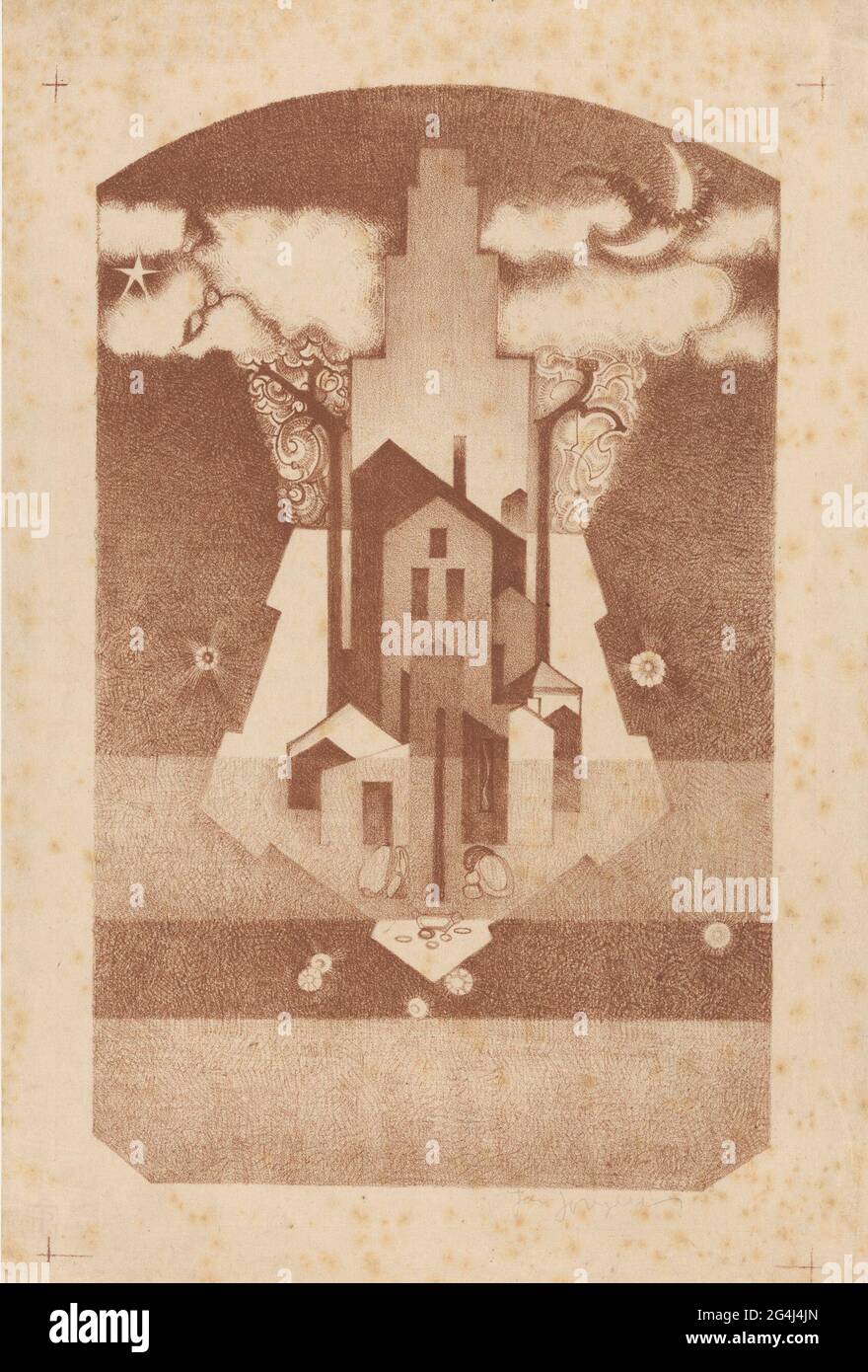 Decorative design for a factory. Decorative design for a factory Stock ...