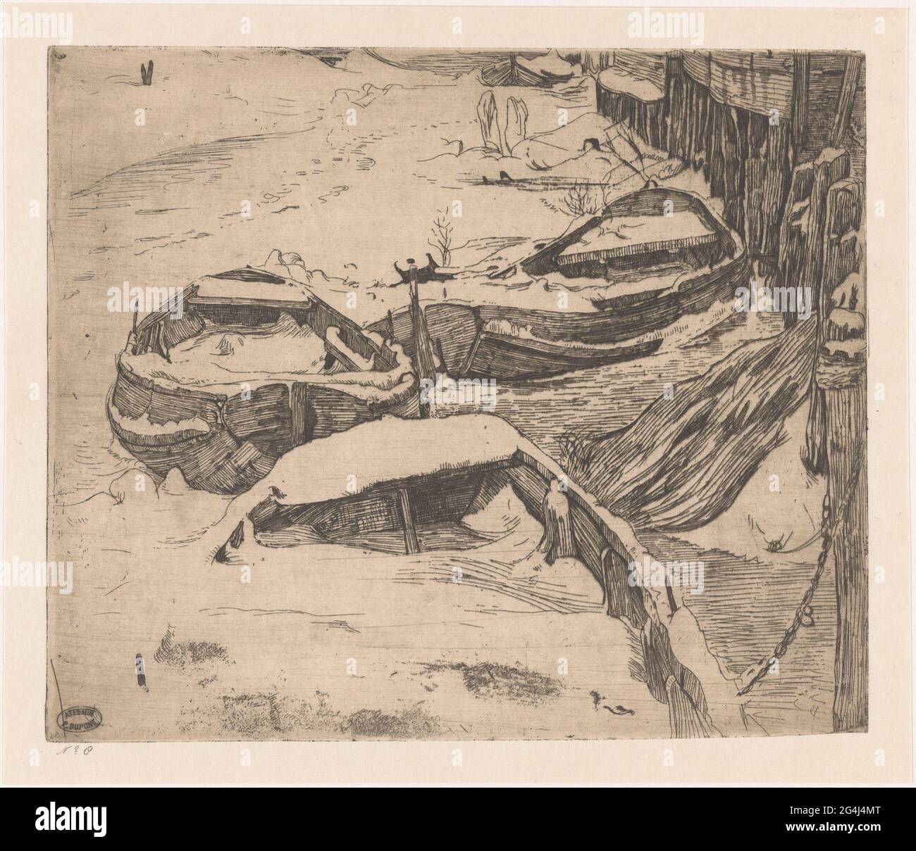 Three snowy rowboats hi-res stock photography and images - Alamy