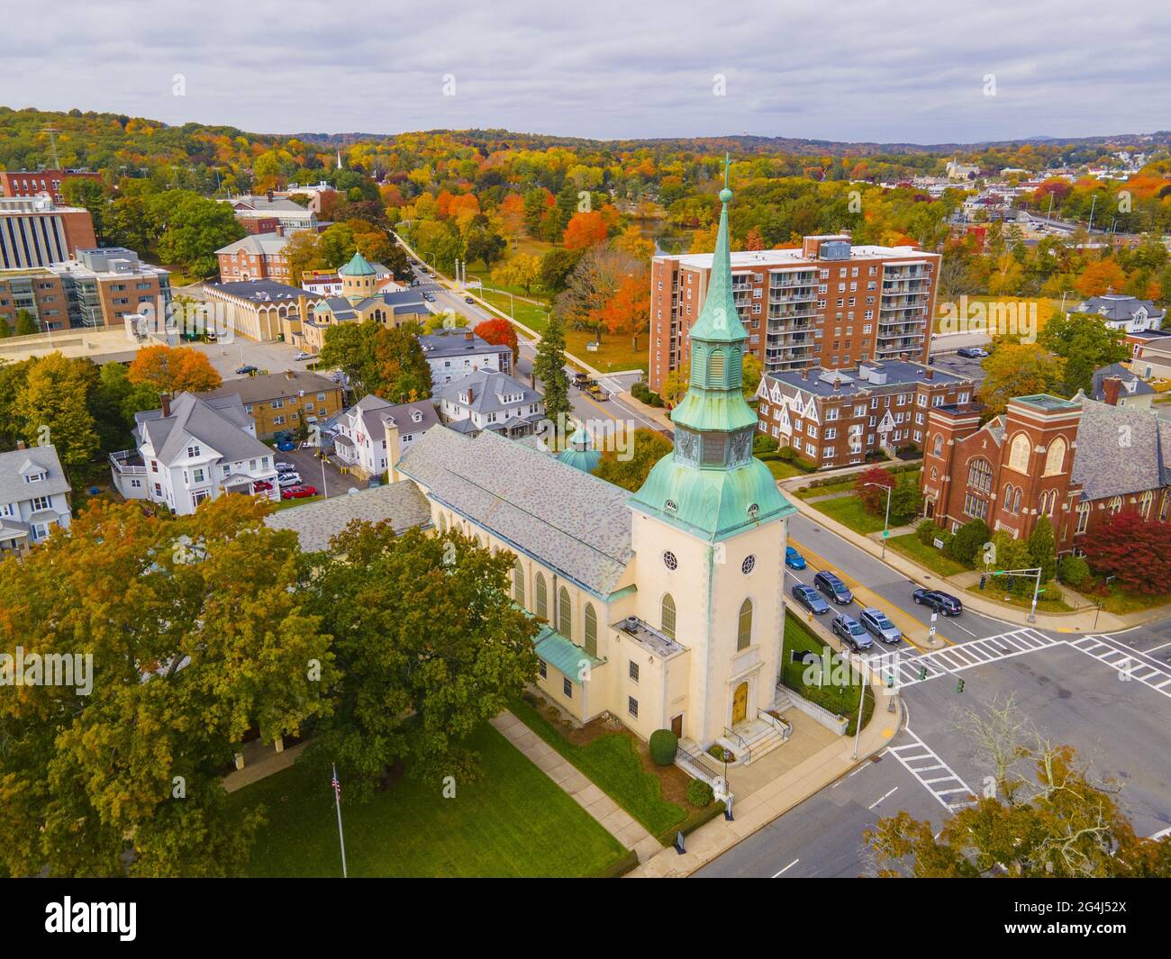 Trinity Lutheran Church at 73 Lancaster Street in historic downtown of ...