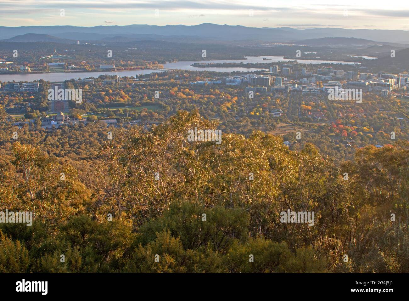 View of Canberra from Mt Ainslie Stock Photo - Alamy