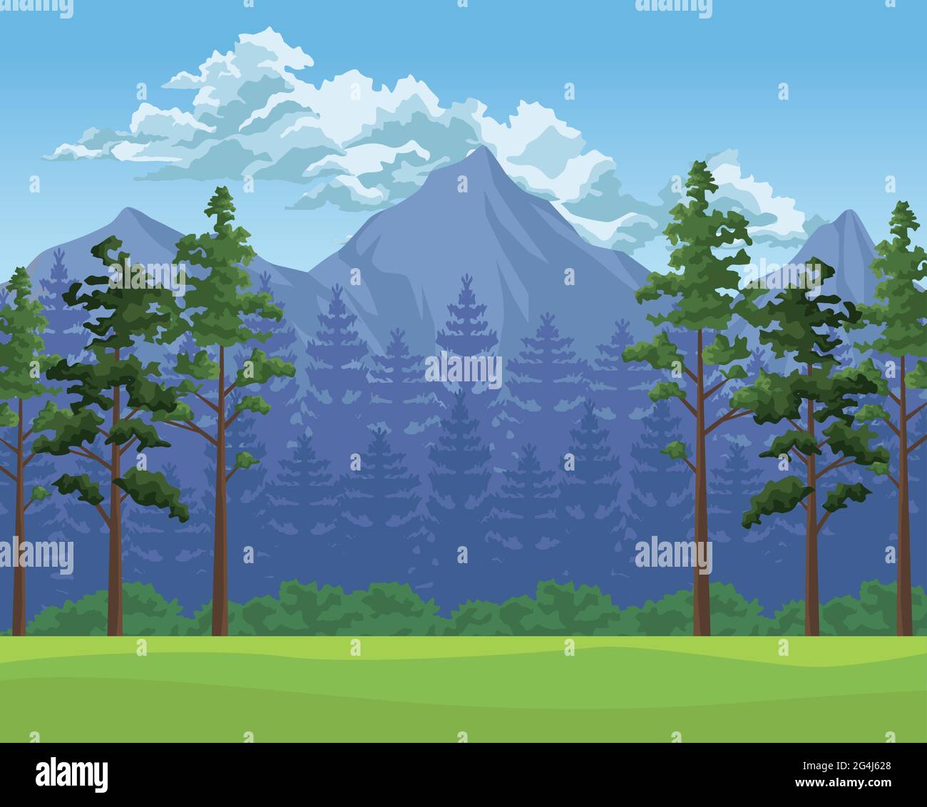 wanderlust forest scene Stock Vector Image & Art - Alamy