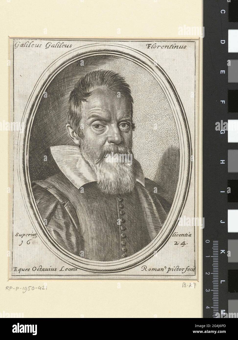 . Portrait of the physicist and astronomer Galileo Galilei Stock Photo ...