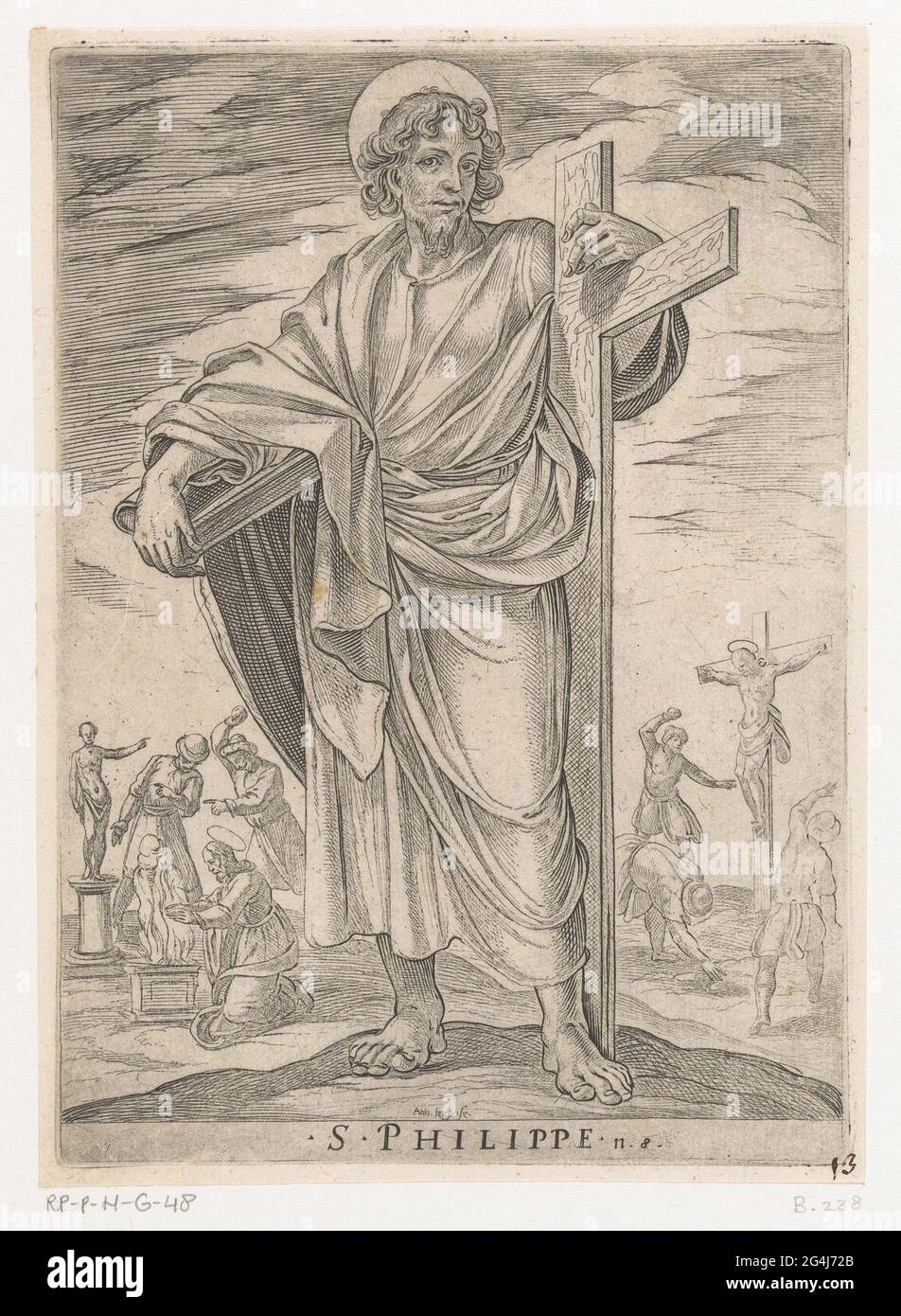 The Holy Philippus; S. Philippe; Christ, Mary and the Apostles. The ...