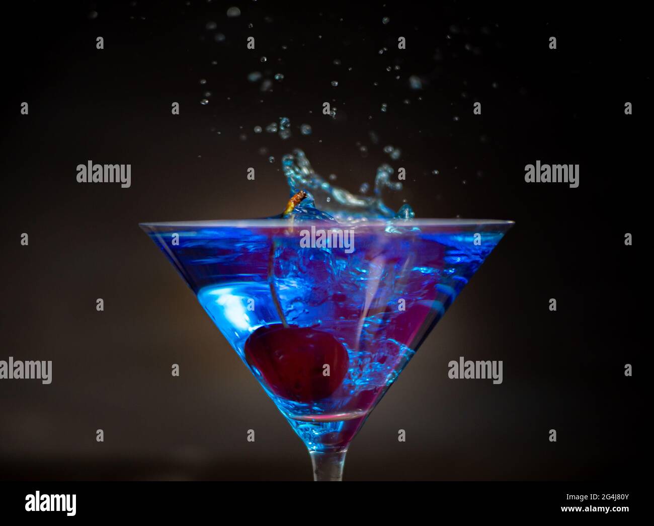 cocktail with different flavors and colors with splash effect Stock ...