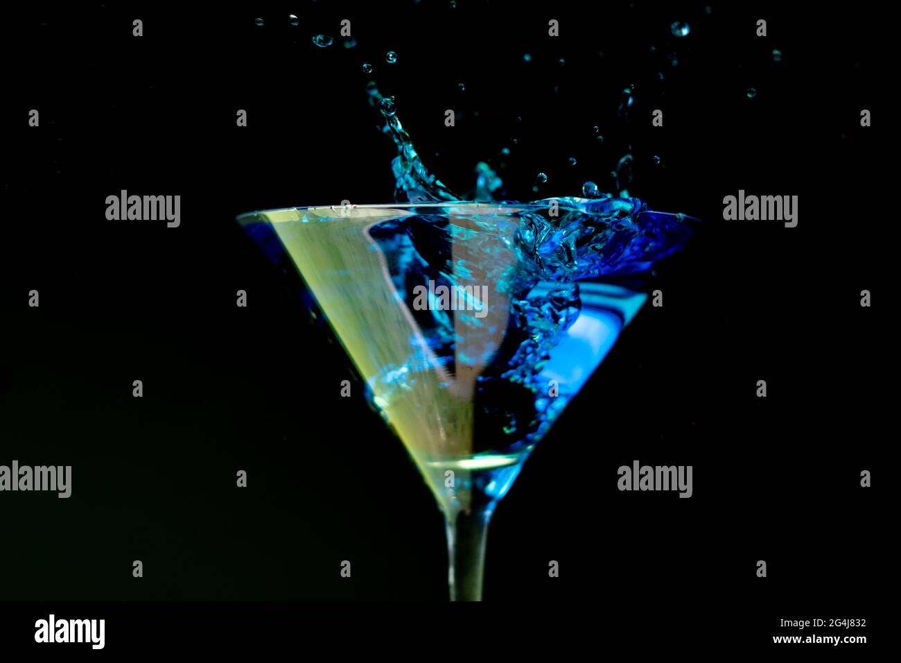 cocktail with different flavors and colors with splash effect Stock ...