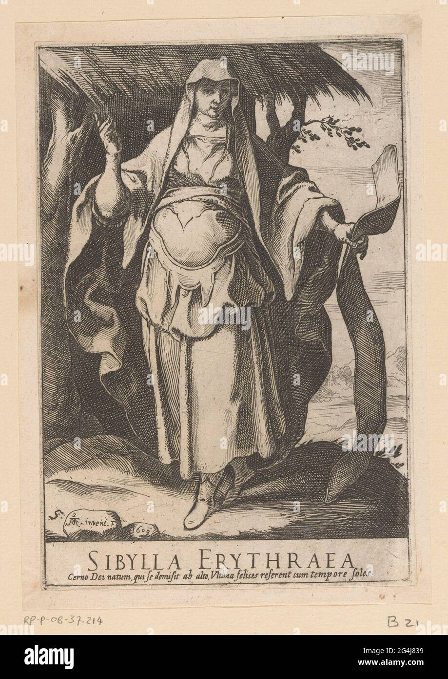 Sibille from Erythrae; Sibylla erythraea; Ten sibilles; Sibillaru decem ...