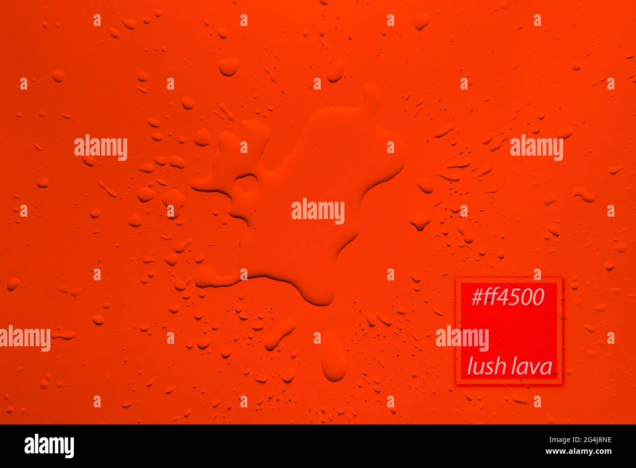 the 2020 color trend of the year, lush lava red liquid water colour ...