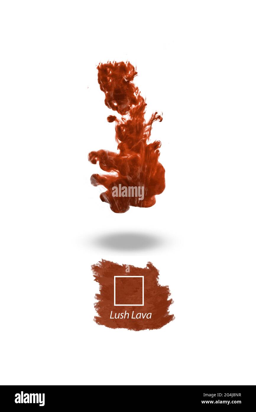 the 2020 color trend of the year, lush lava red liquid water colour ...