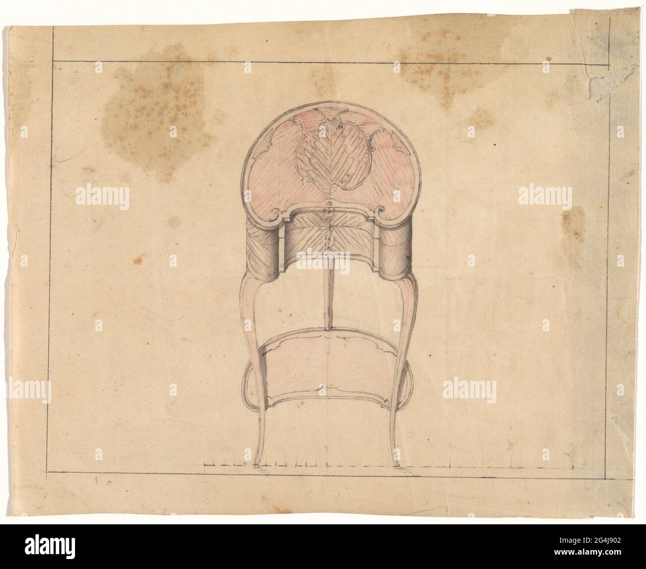 Kidney-shaped table. Kidney-shaped table with two drawers in the front ...