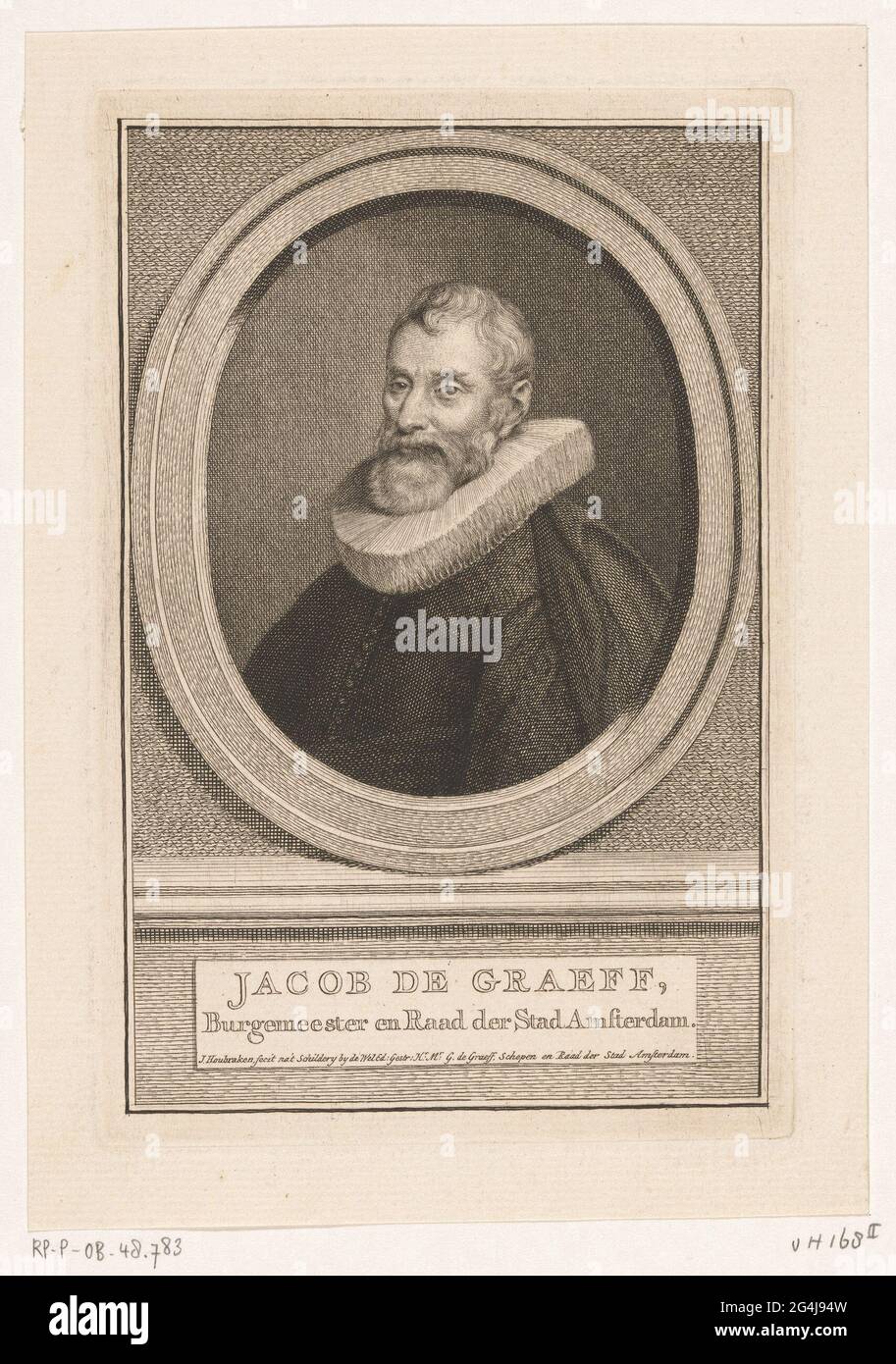 Portrait of Jacob Dirksz. De Graeff. Portrait of the Amsterdam mayor ...